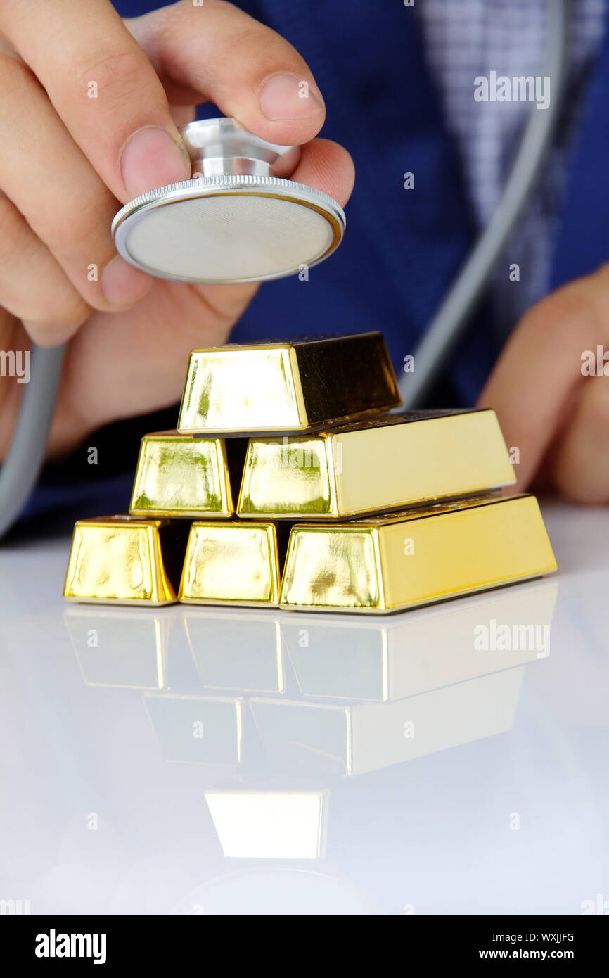 concept image of gold bars Stock Photo - Alamy