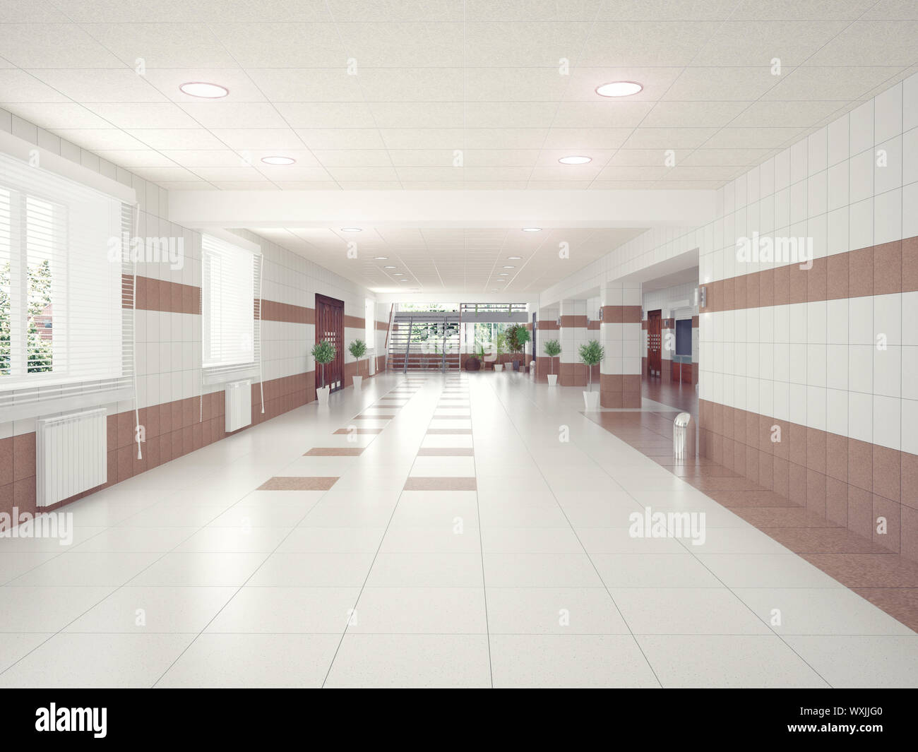 Office interior building open floors hi-res stock photography and ...
