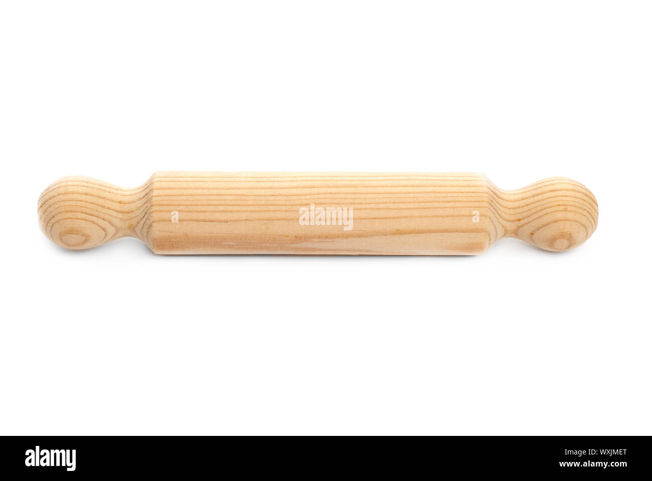 Rolling pin isolated on white background Stock Photo - Alamy