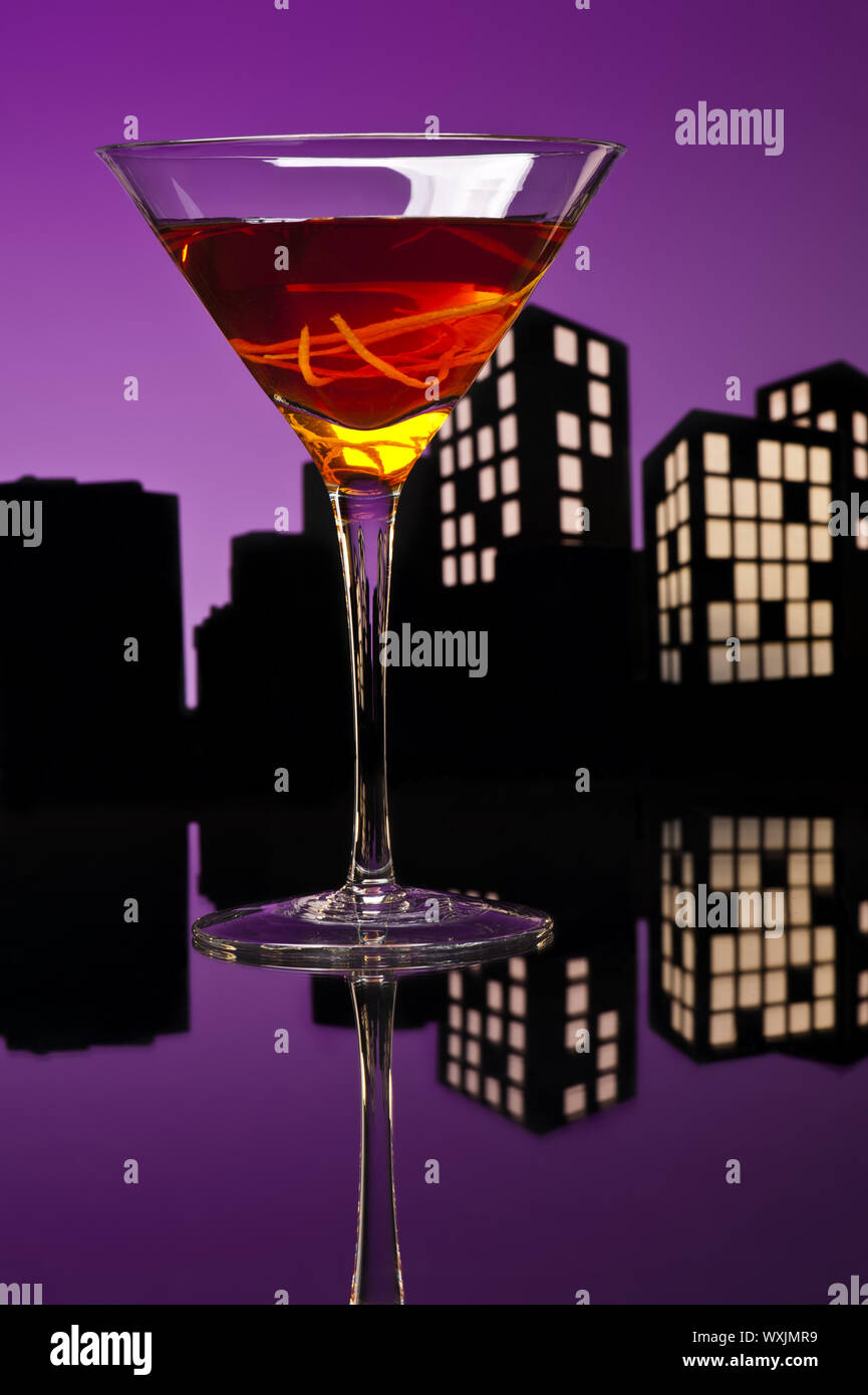 A Manhattan is a cocktail made with whiskey, sweet vermouth, and ...