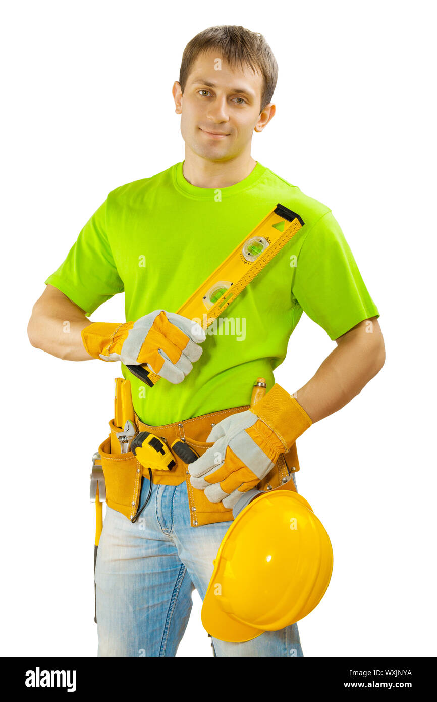 contractor with tools Stock Photo - Alamy