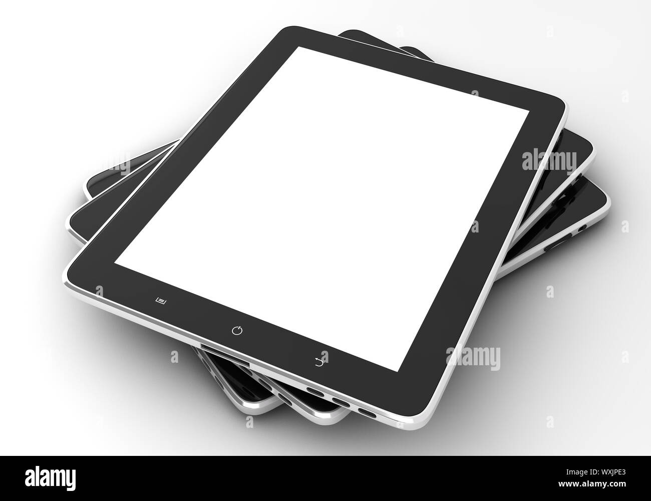 Realistic tablet pc computers like ipade with blank screen isolated on ...