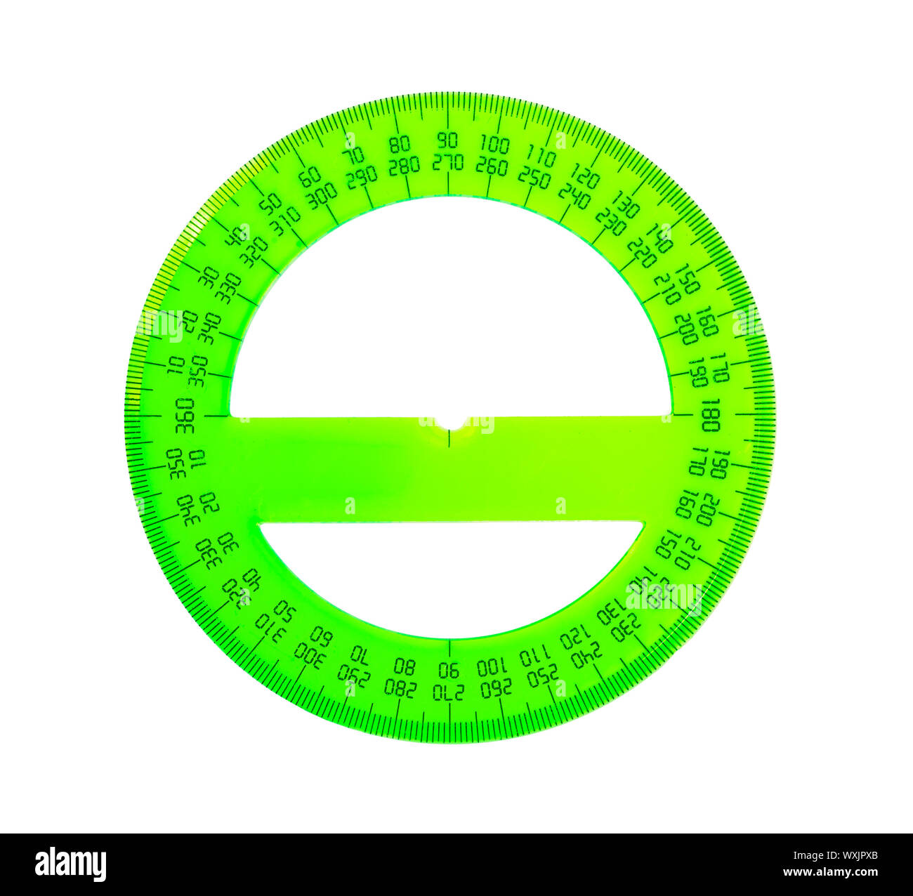 a green protractor Stock Photo - Alamy