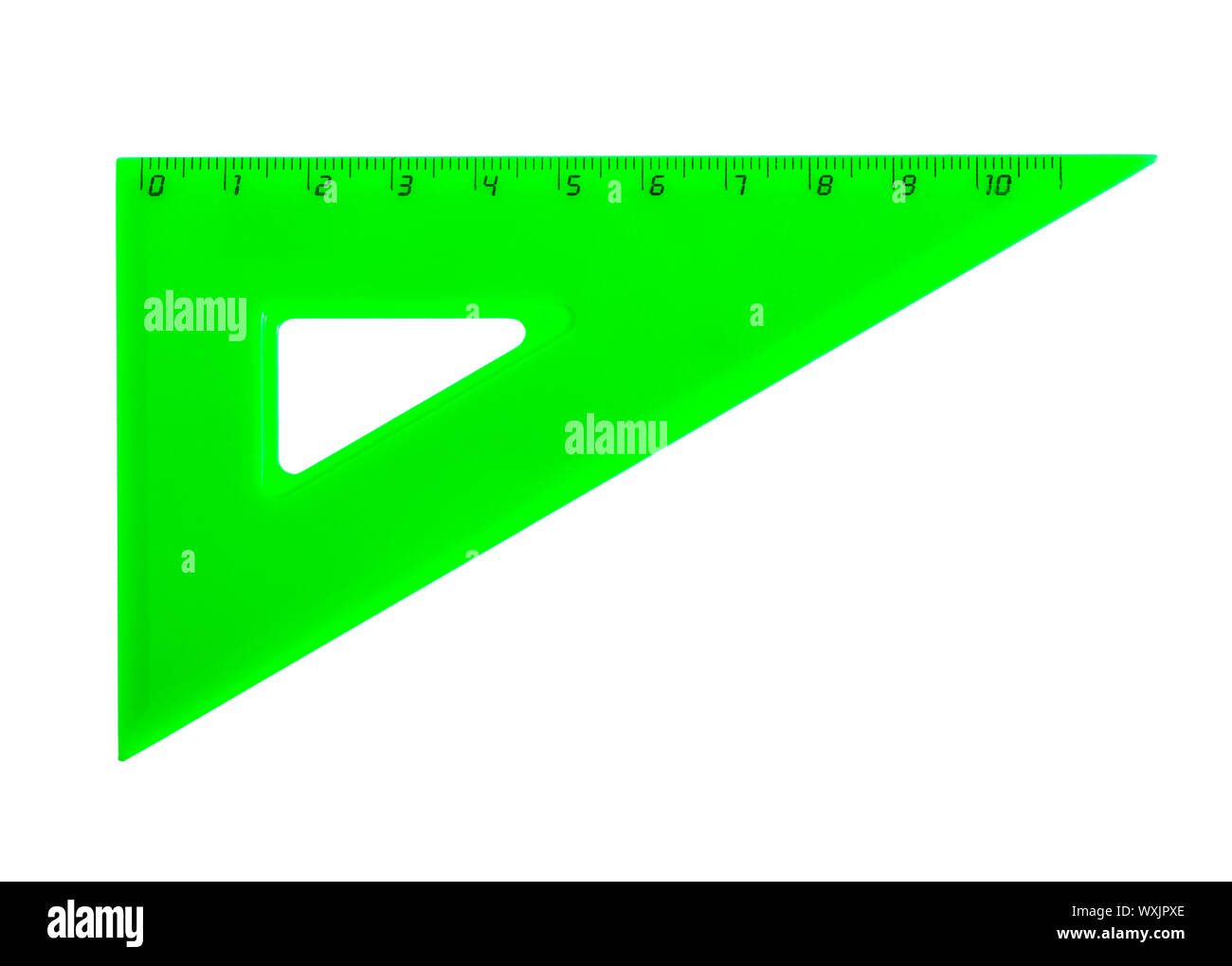 a green school triangle Stock Photo - Alamy