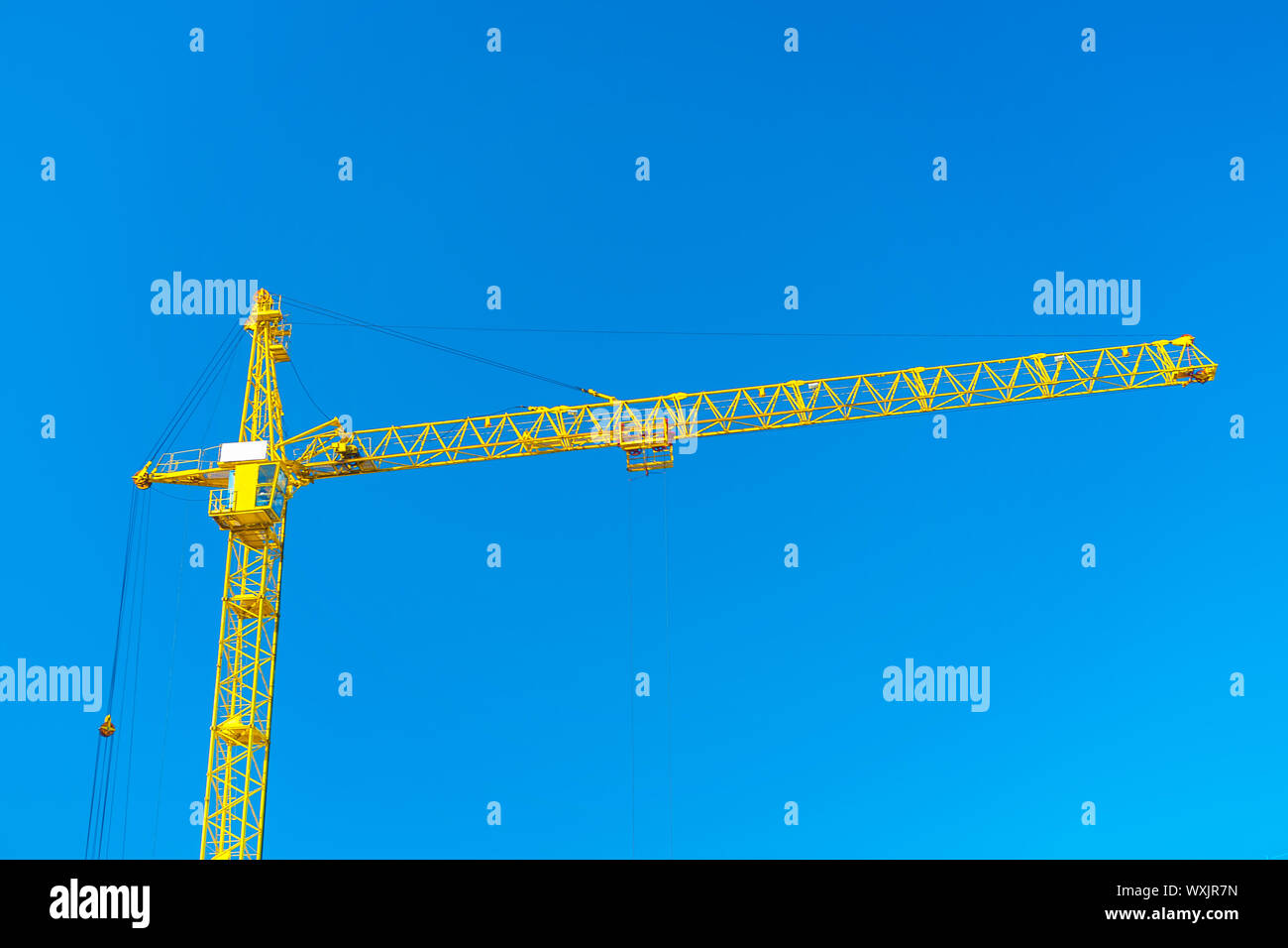 top of construction crane Stock Photo - Alamy
