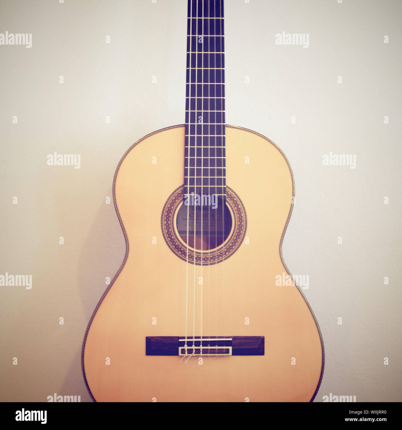Classical guitar with retro filter effect Stock Photo - Alamy