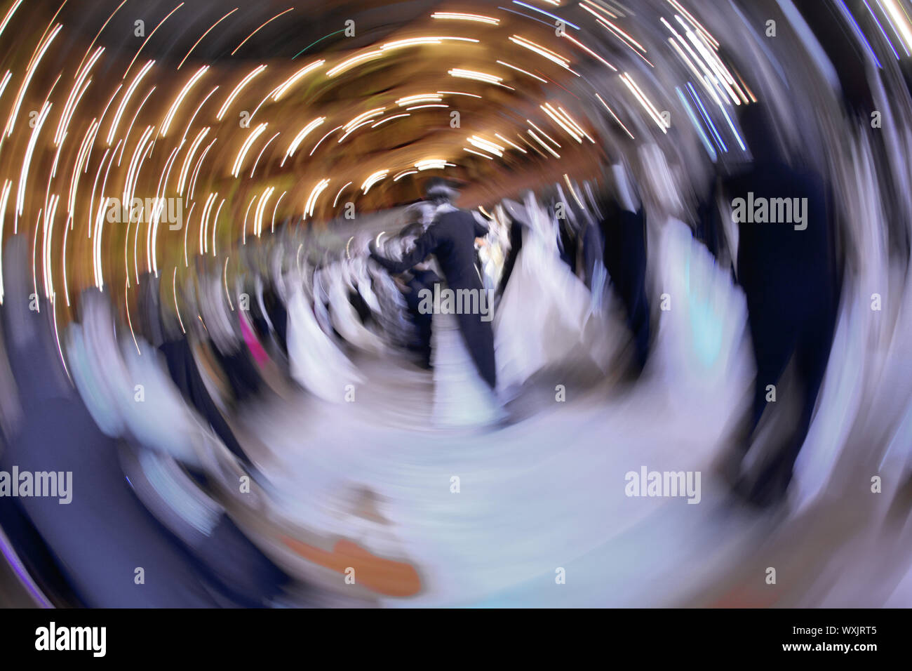 dancing people on Viennese Ball in the opera Stock Photo - Alamy