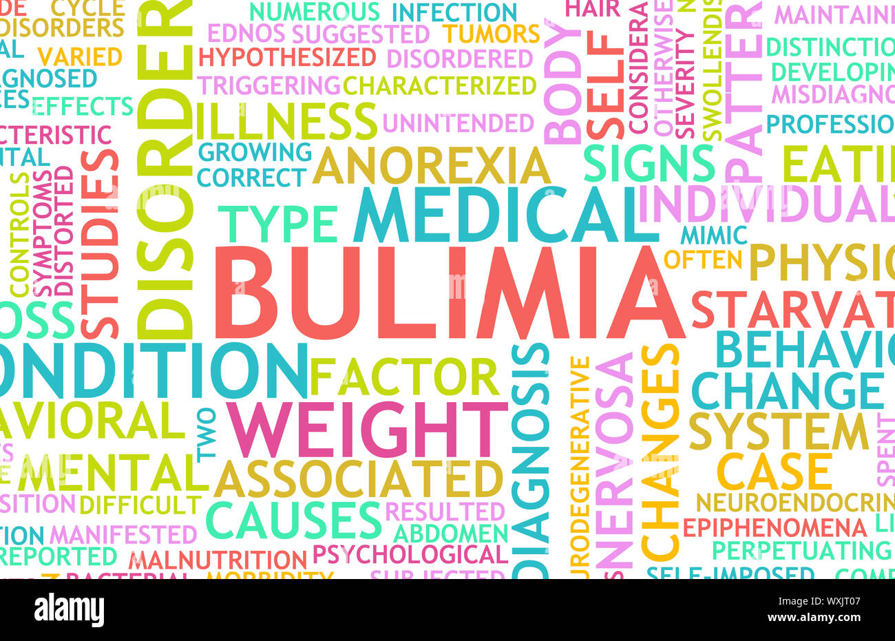 Bulimia Nervosa Eating Disorder as a Concept Stock Photo - Alamy