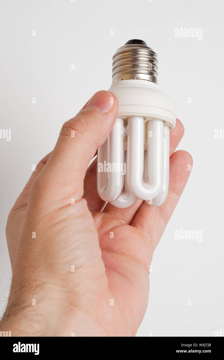modern lamp in hand Stock Photo - Alamy