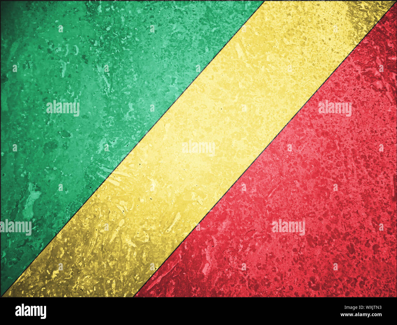 Republic of the Congo flag, background, texture, concrete Stock Photo ...