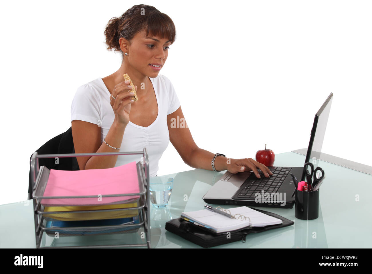 A secretary at work Stock Photo - Alamy