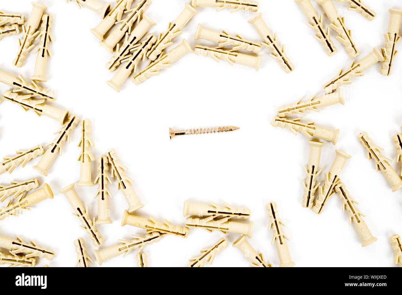 Metal wall plugs screw hi-res stock photography and images - Alamy