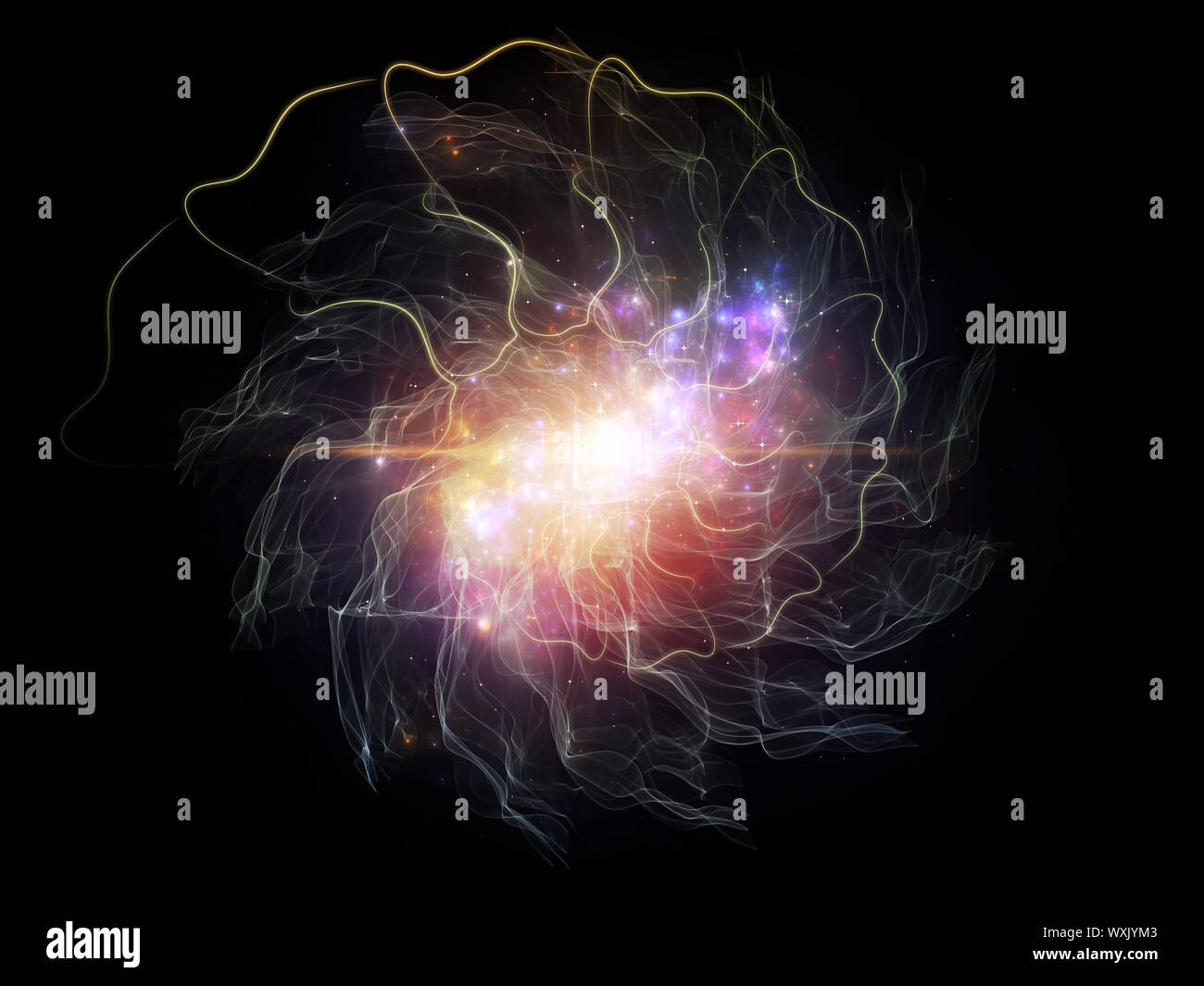 Visually pleasing composition of spiral elements to serve as background ...