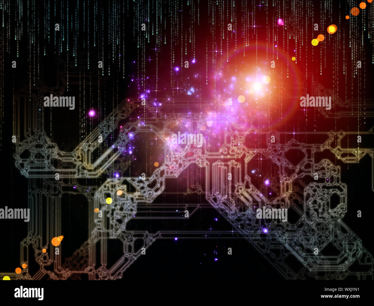 Backdrop of numbers and space division elements to complement your ...