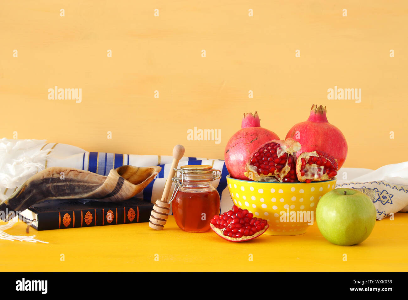 religion image of Rosh hashanah (jewish New Year holiday) concept ...