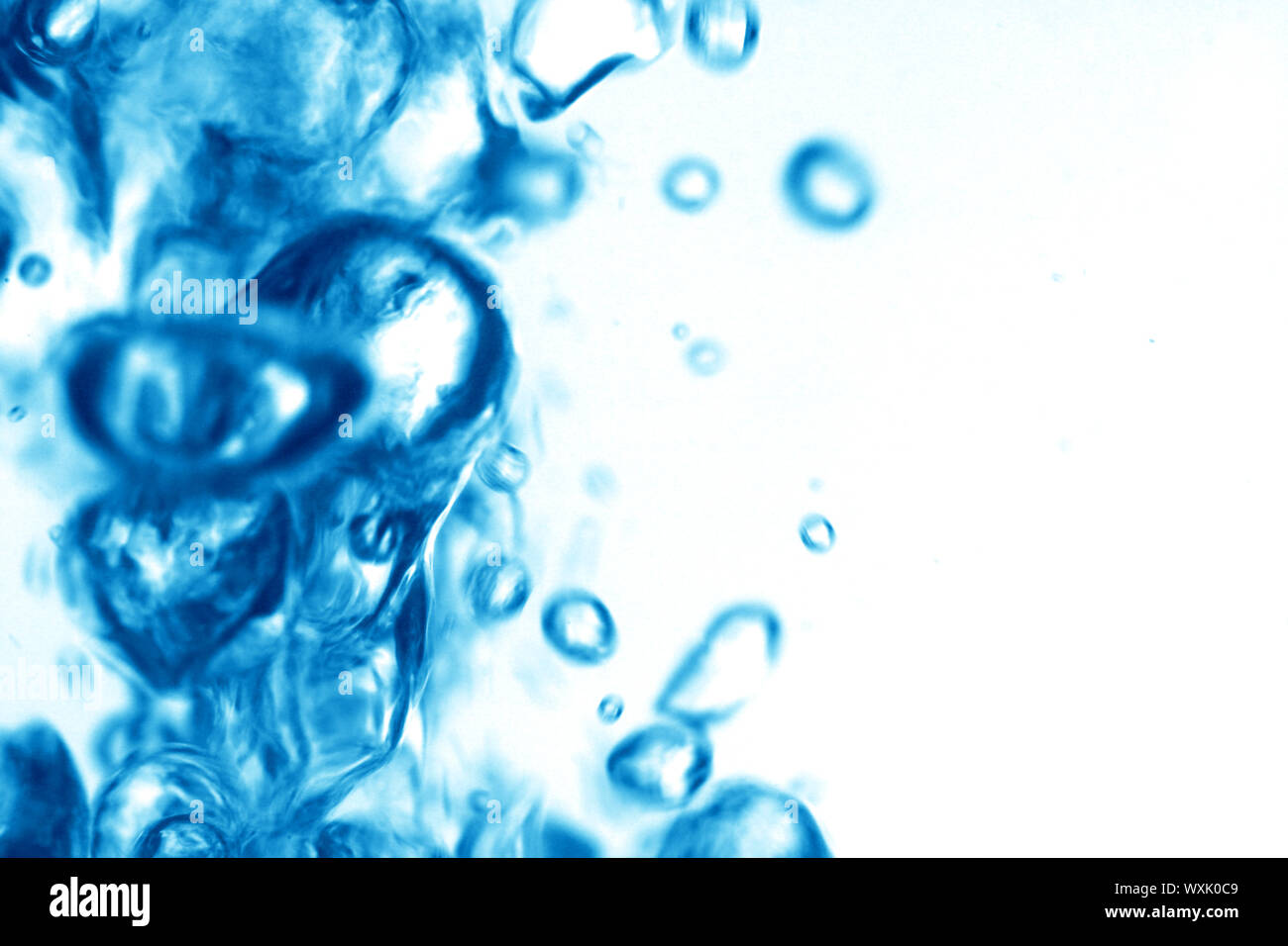 blue water bubbles clean background Stock Photo - Alamy