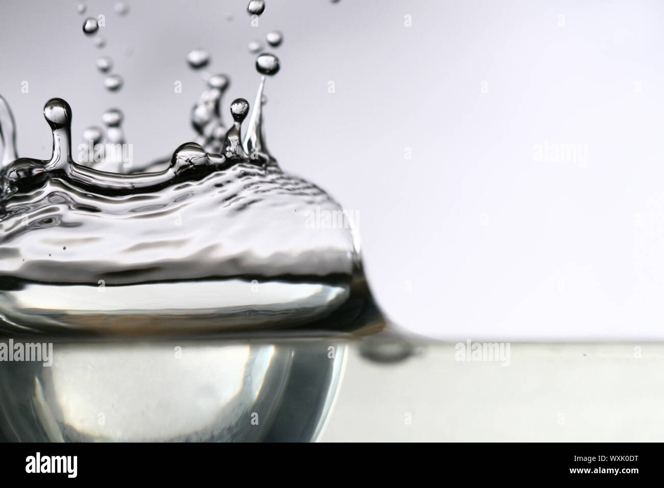 water splash close-up aqua backgrounds Stock Photo - Alamy