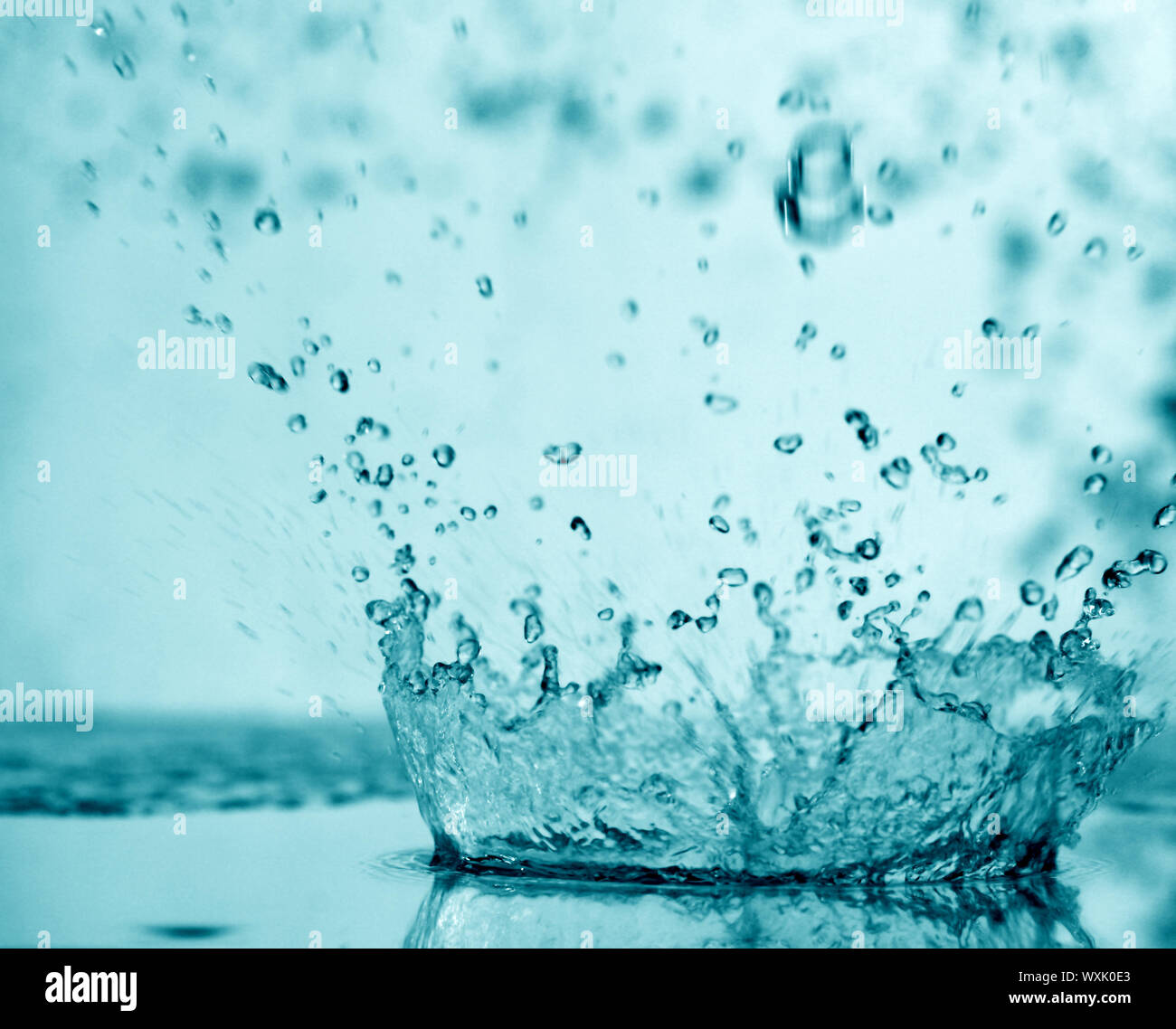 blue water splash nature background Stock Photo - Alamy
