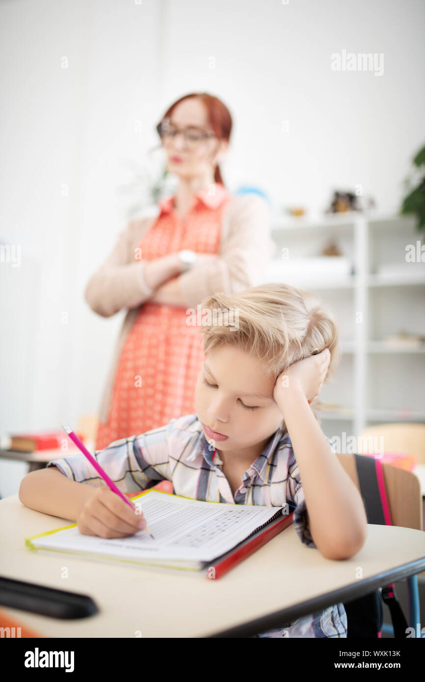 Beautiful mature woman and boy hi-res stock photography and images - Alamy