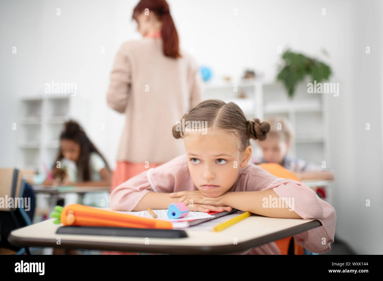 Child upset classroom hi-res stock photography and images - Alamy