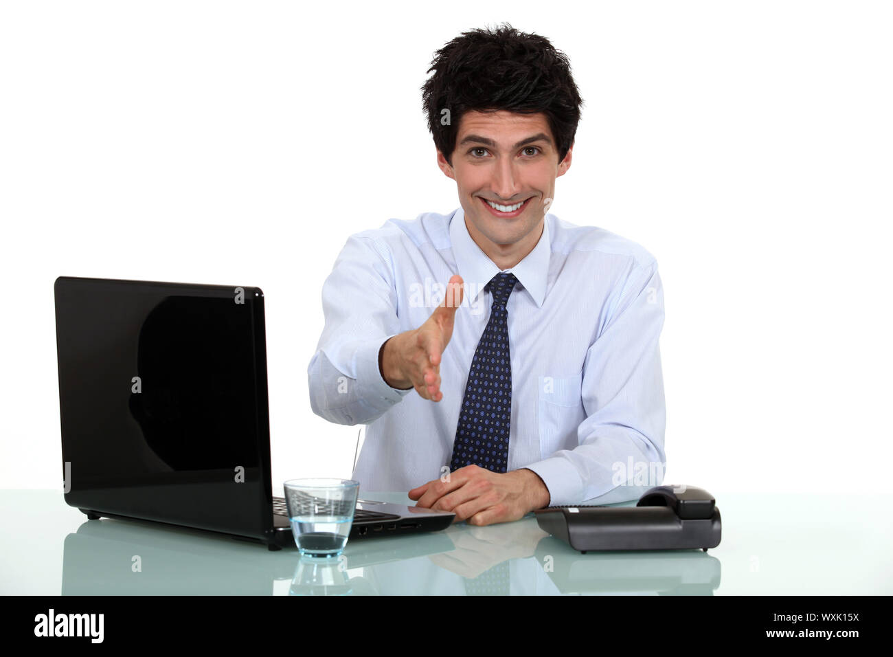 Grin and a handshake hi-res stock photography and images - Alamy