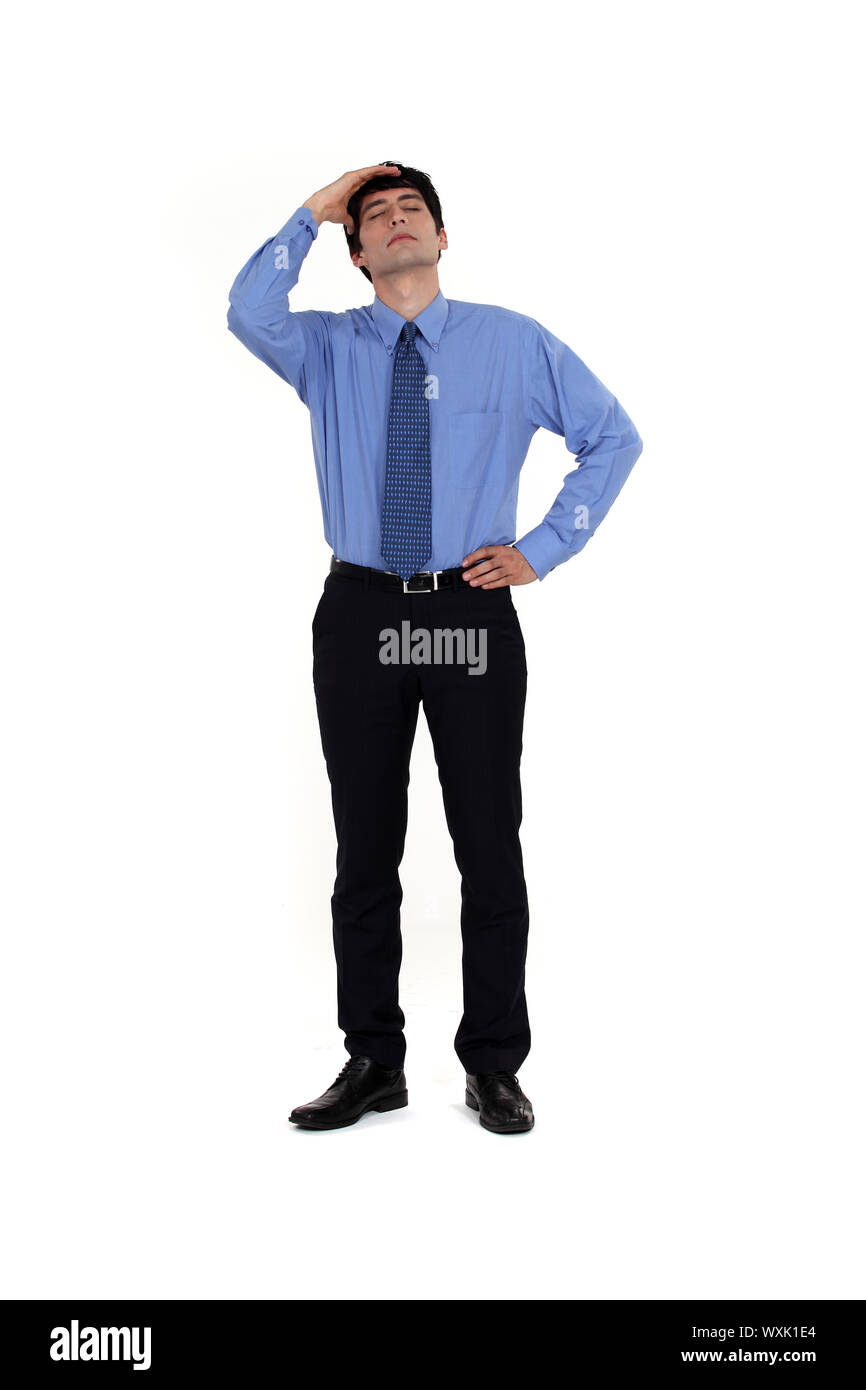 A man remembering something he forgot Stock Photo - Alamy