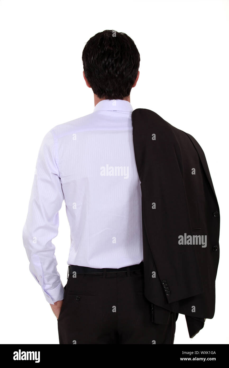 Elegant man from backwards Stock Photo - Alamy