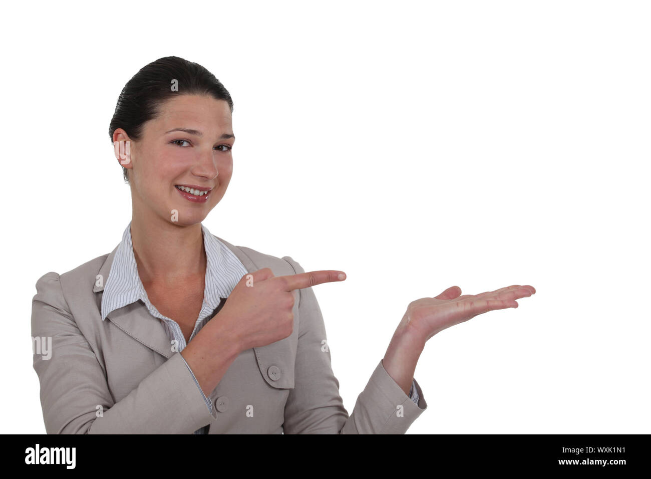 Hand finger pointing straight up hi-res stock photography and images ...