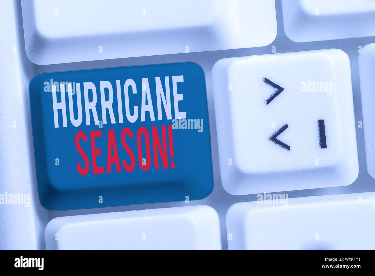 Handwriting text writing Hurricane Season. Conceptual photo time when ...