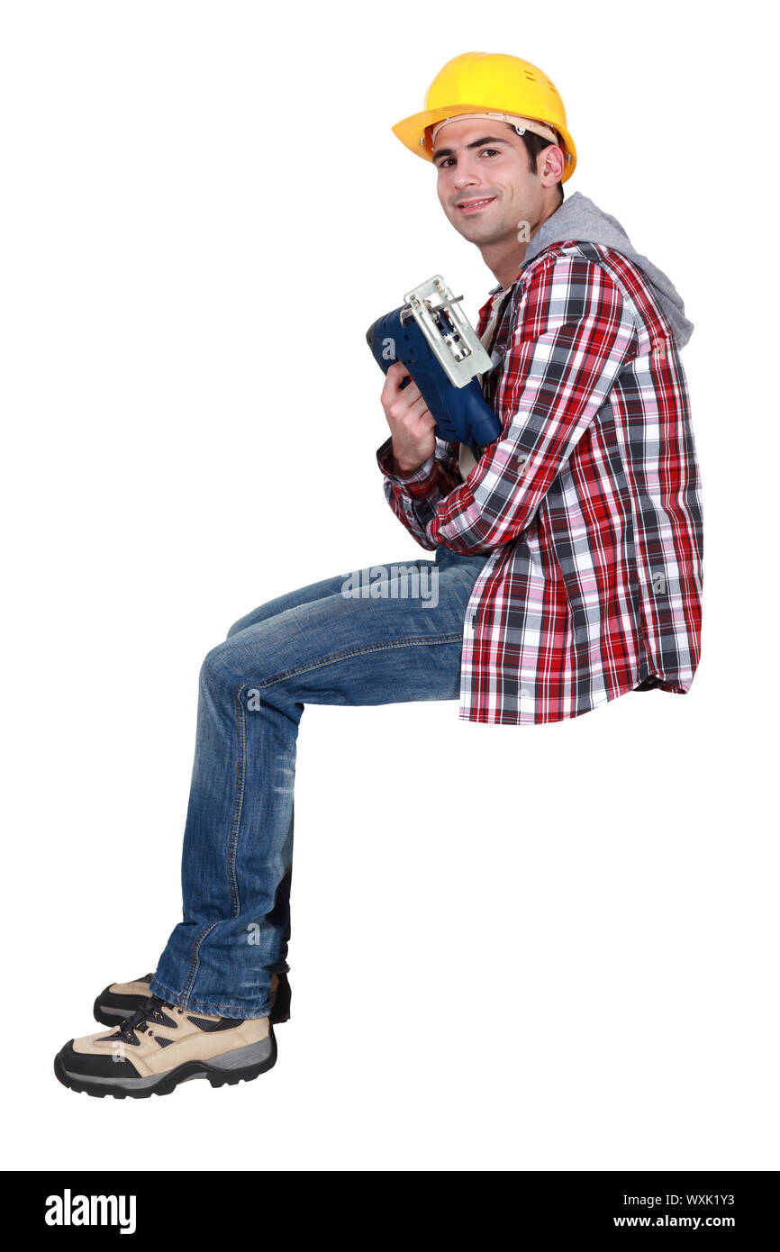 Band saw man Cut Out Stock Images & Pictures - Alamy