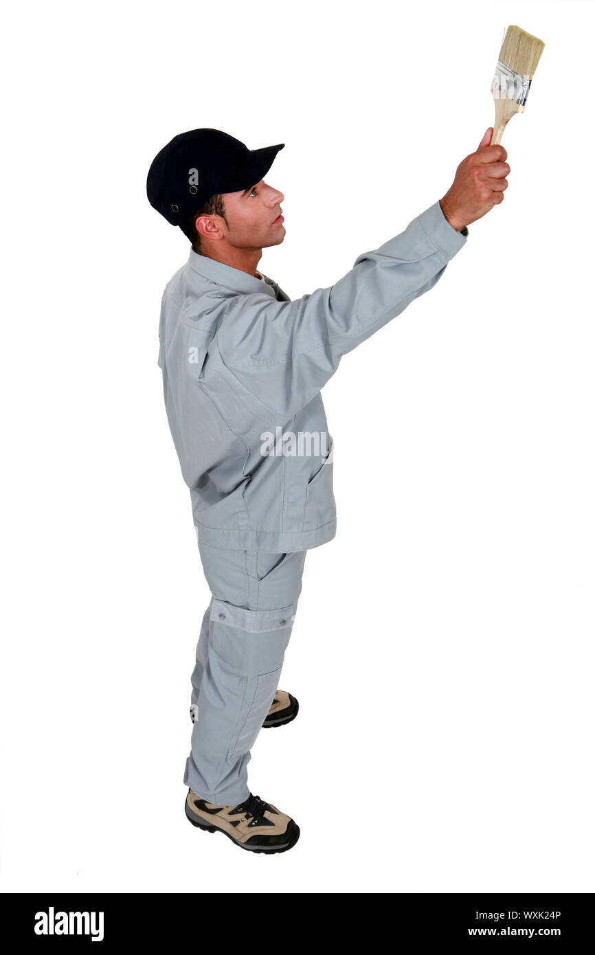 Man working on domestic Cut Out Stock Images & Pictures - Alamy