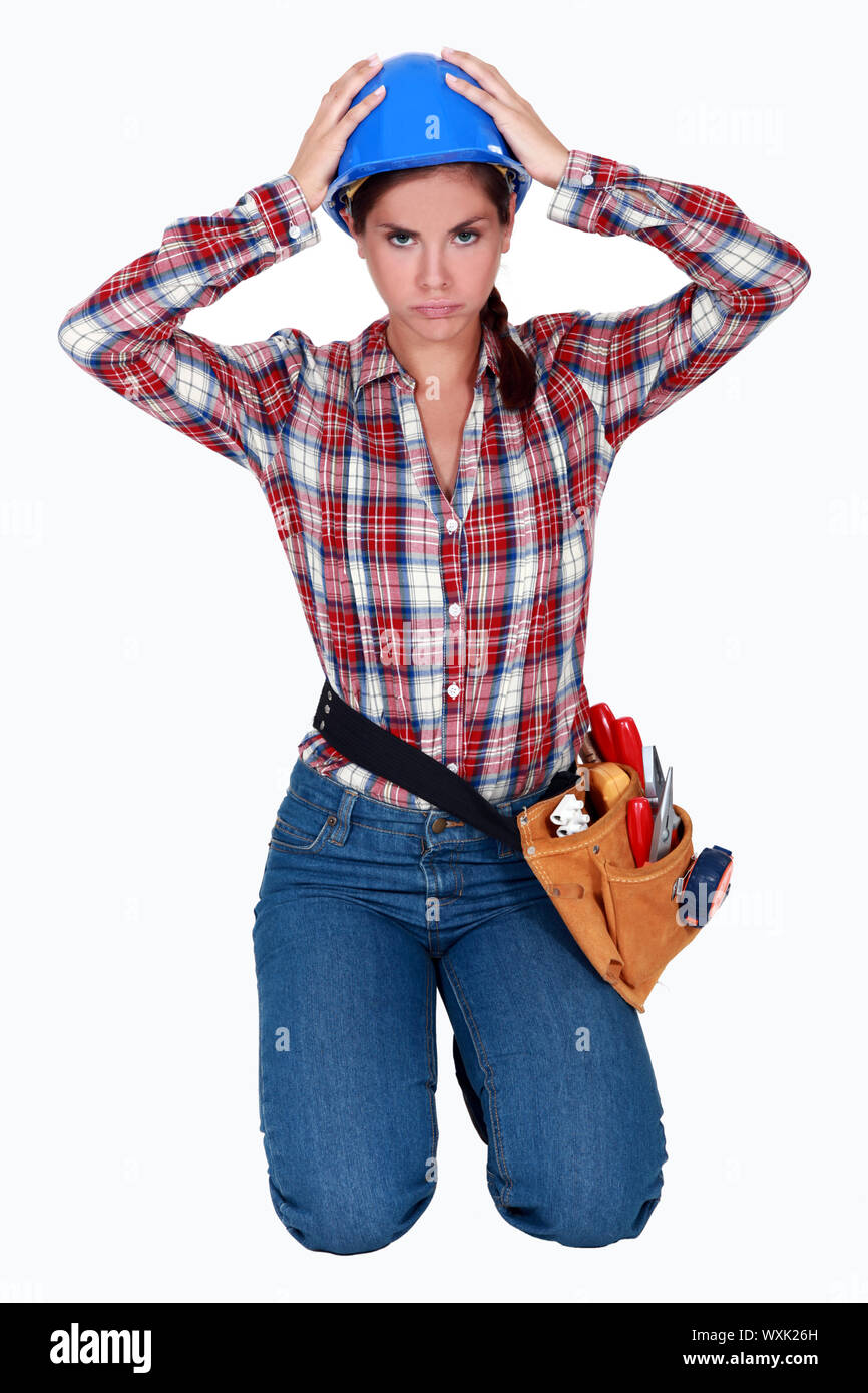 Civil engineer female Cut Out Stock Images & Pictures - Alamy