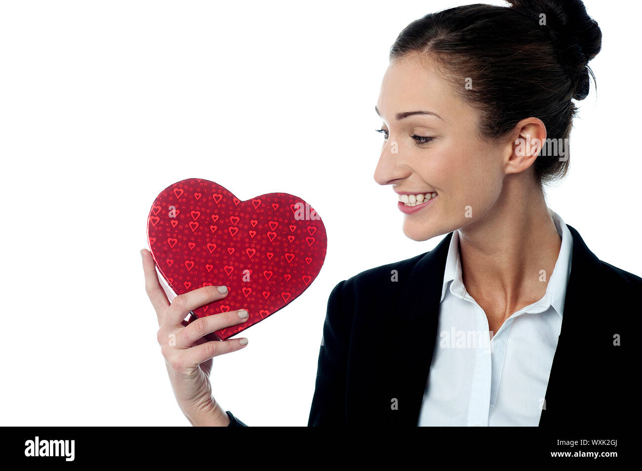 Beautiful office lady holding hi-res stock photography and images - Alamy