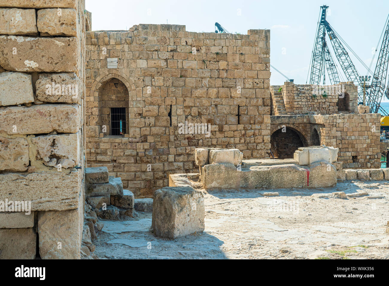 Crusaders Sea Castle Sidon Saida in South Lebanon Middle east Stock ...