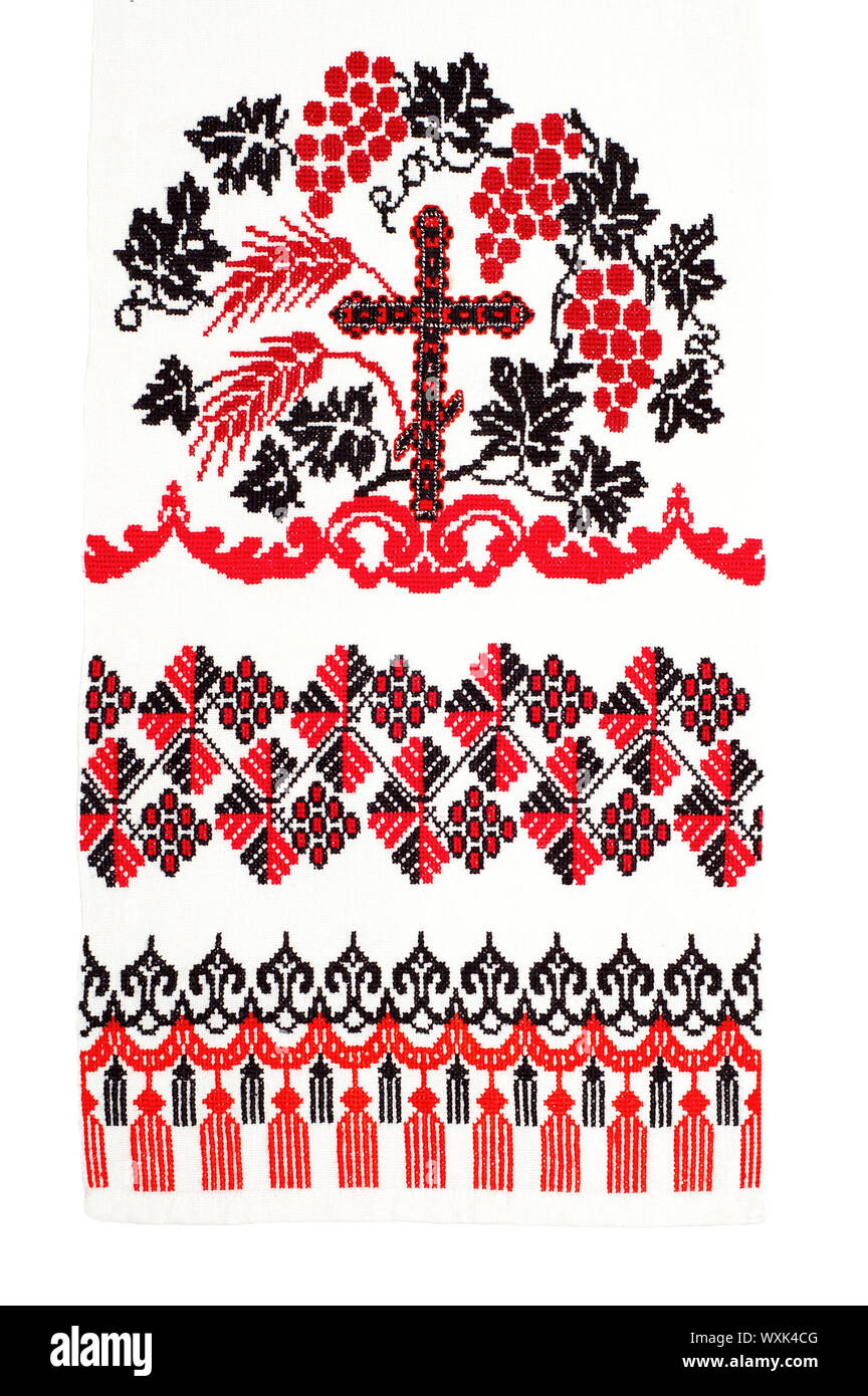 Embroidered good cross stitch Cut Out Stock Images & Pictures - Alamy