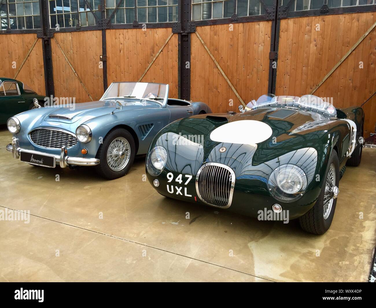 Well maintained retro cars in a museum in Dusseldorf Stock Photo - Alamy