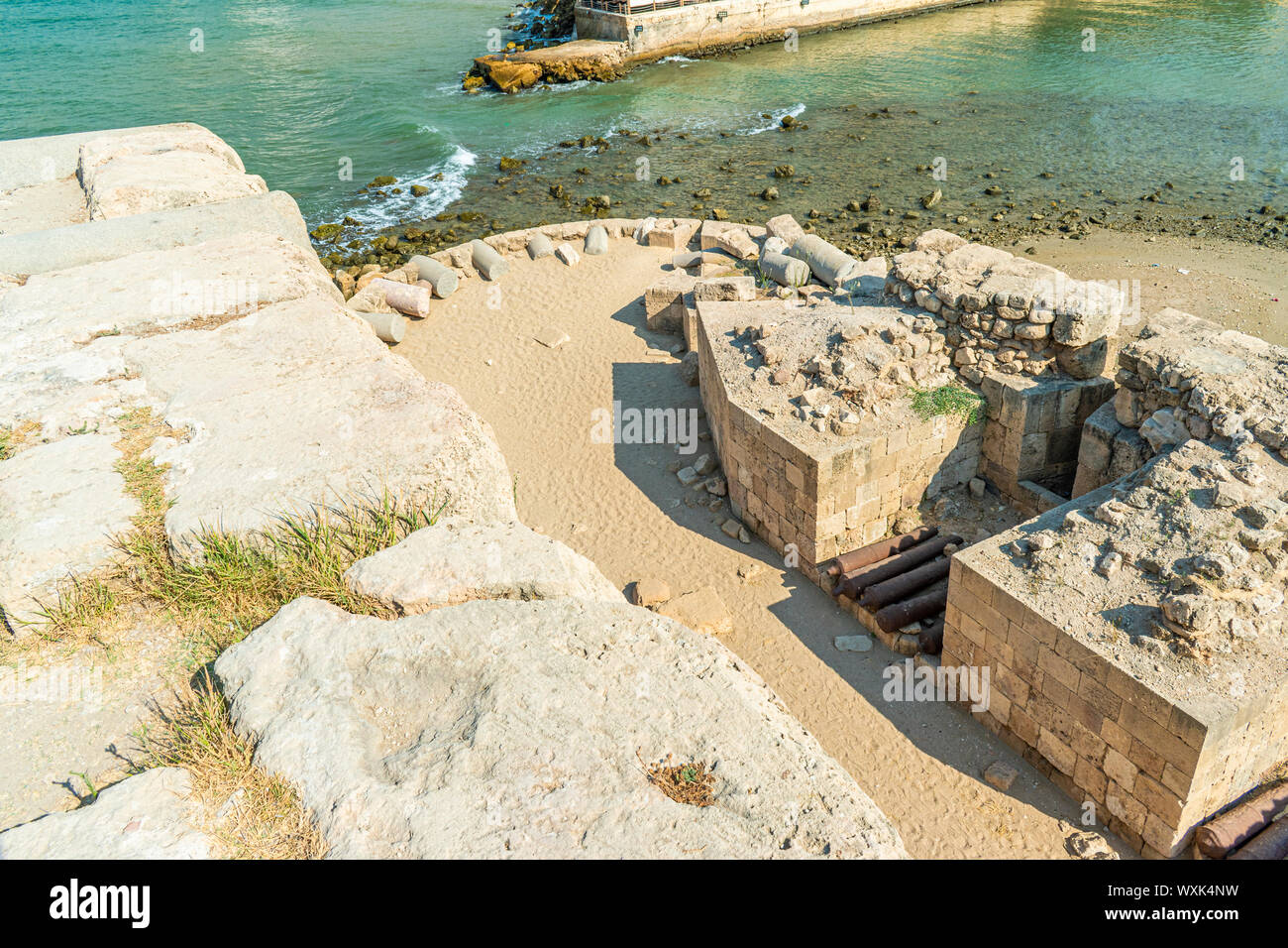 Crusaders Sea Castle Sidon Saida in South Lebanon Middle east Stock ...