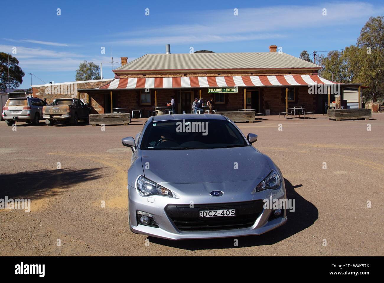 Silver Sports Car looking Out of Place in Countryside made for 4-Wheel ...