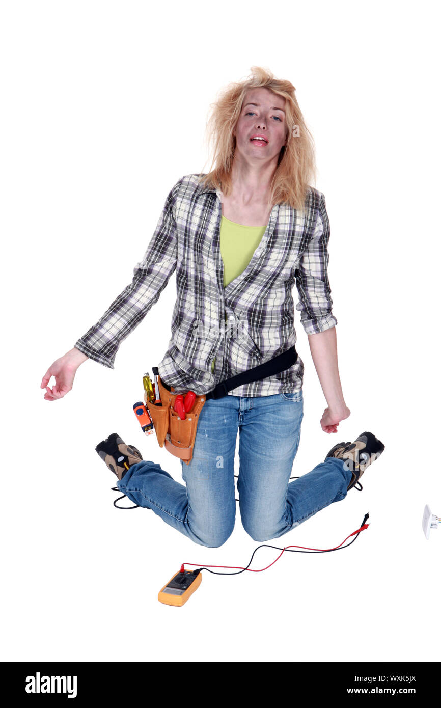 Dizzy female Cut Out Stock Images & Pictures - Alamy