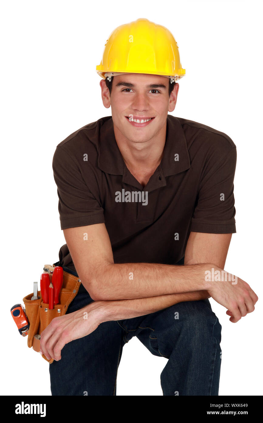 Equipped worker Cut Out Stock Images & Pictures - Alamy