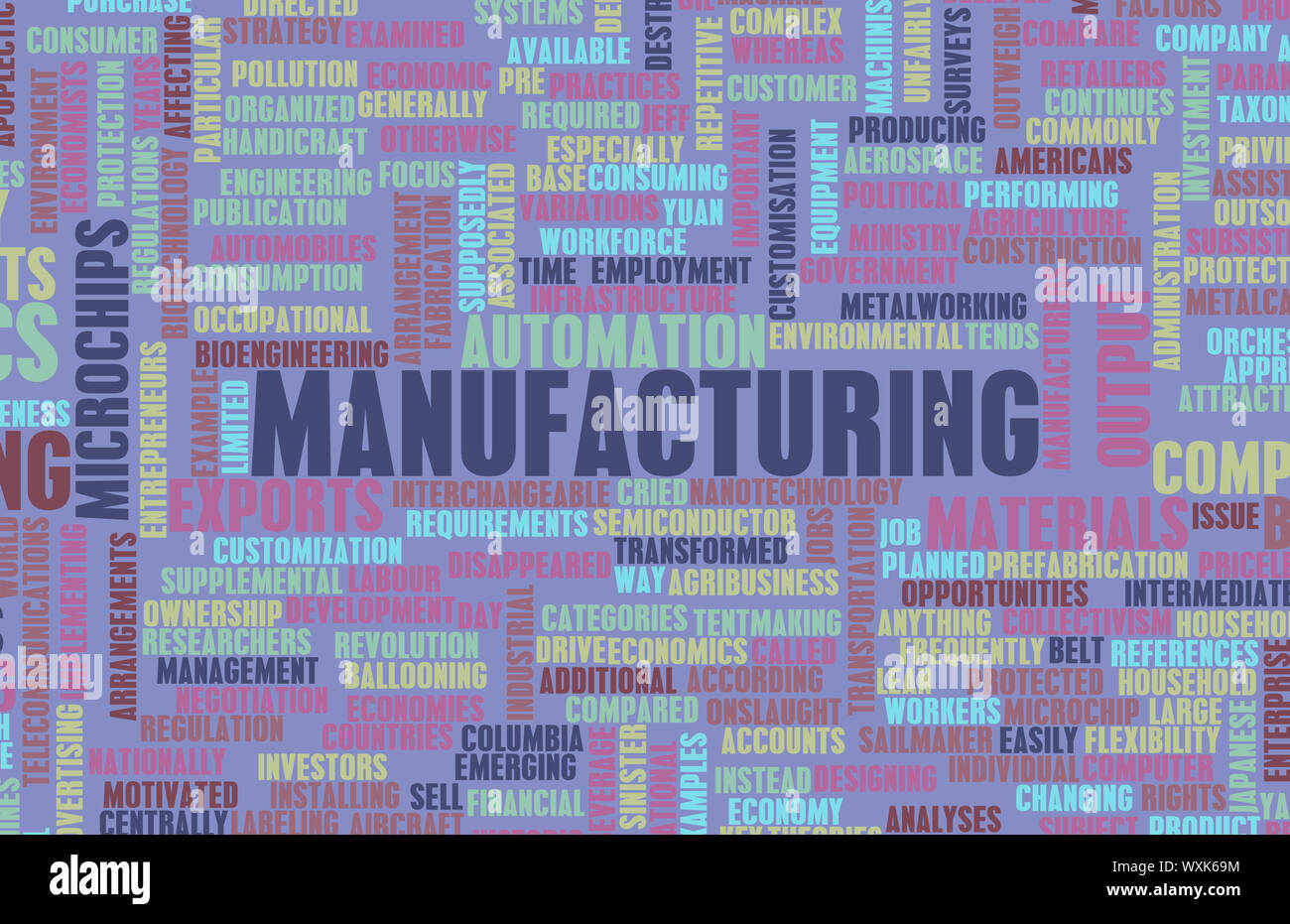 Manufacturing Machinery Process as a Art Concept Stock Photo - Alamy