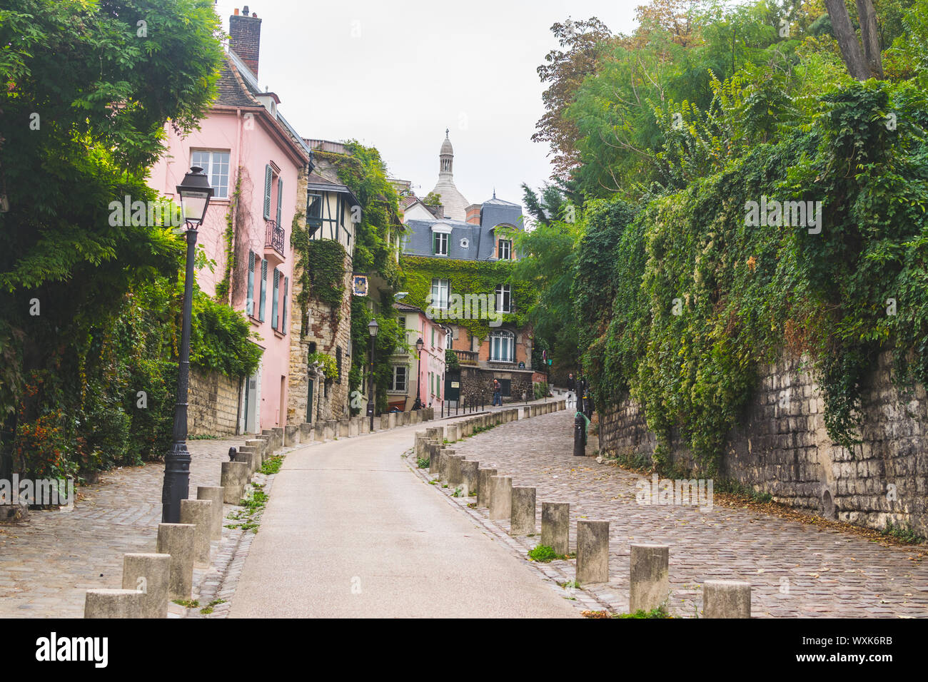 PARIS, FRANCE - 02 OCTOBER 2018: One of many beautiful streets and ...