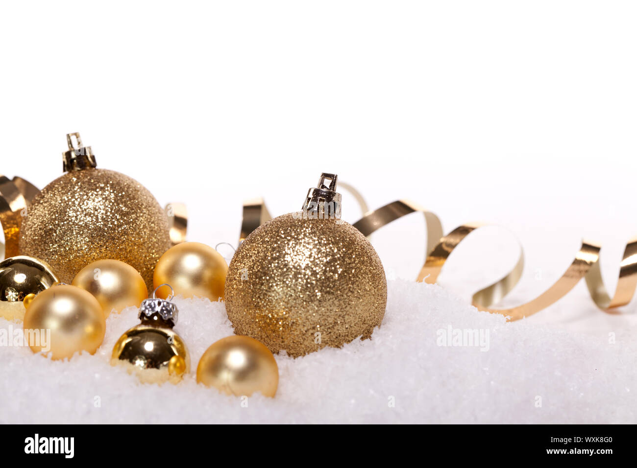 Golden christmas decoration hi-res stock photography and images - Alamy