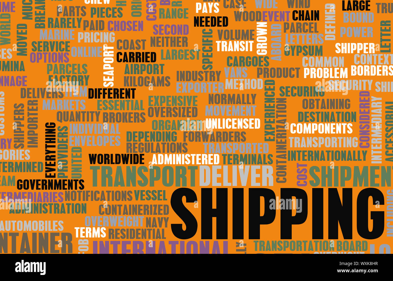 Shipping Industry as a Maritime Business Concept Stock Photo - Alamy