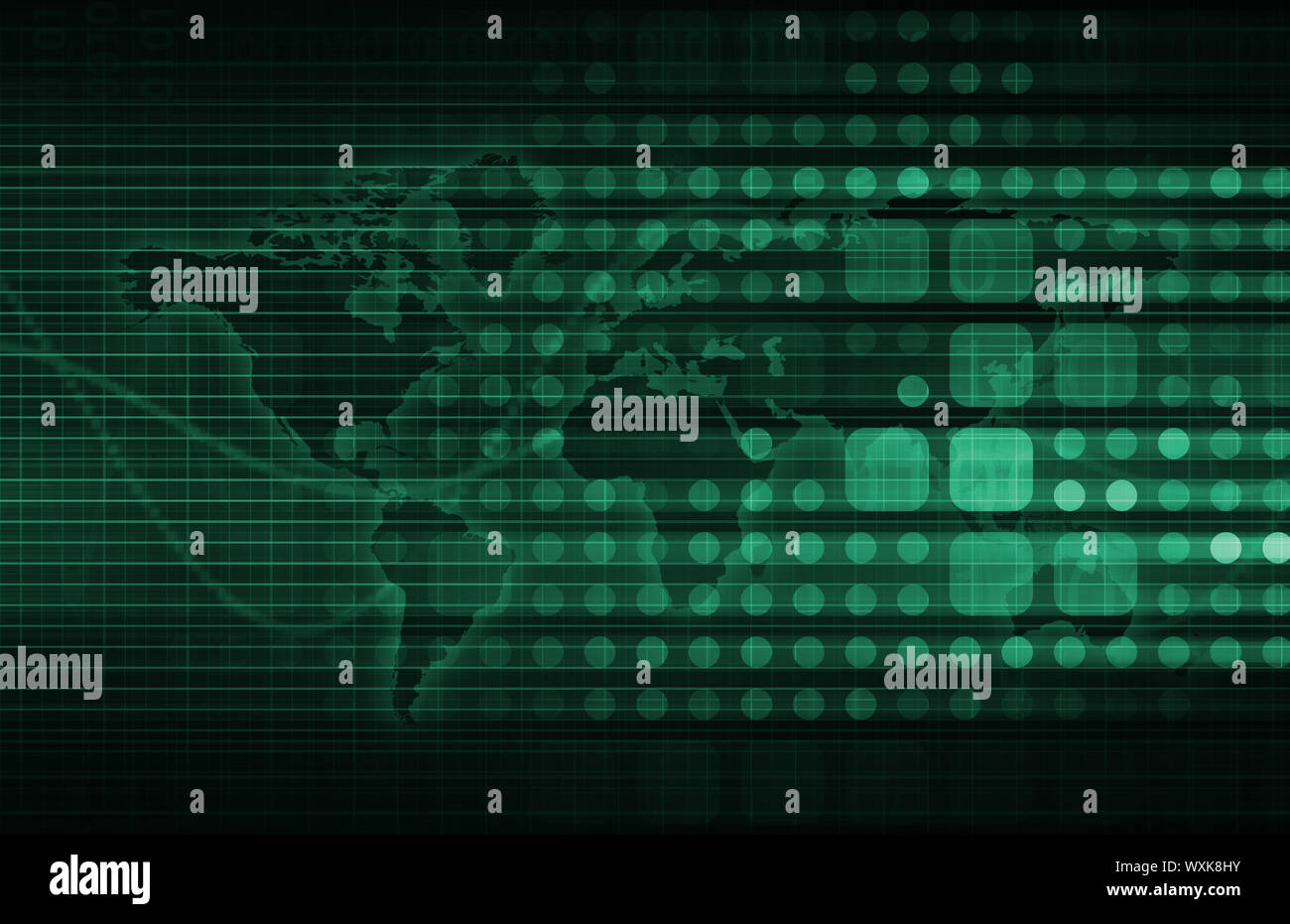 Latest Technology Around the World as Art Stock Photo - Alamy