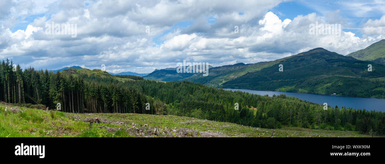 Rural landscape along Rob Roy Way, Scotland, United Kingdom Stock Photo ...