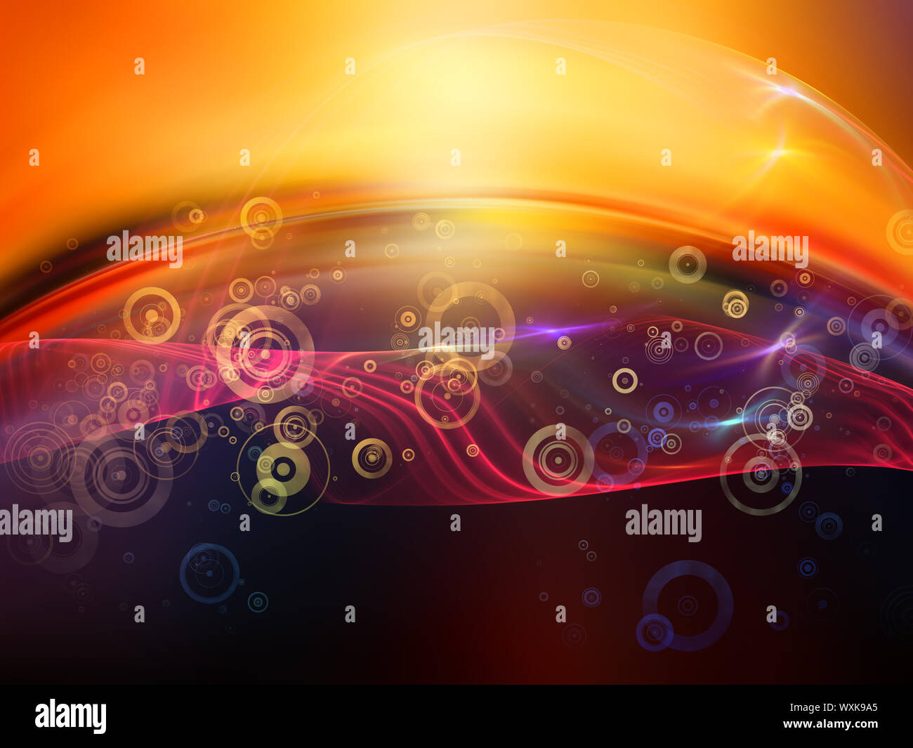 Fractal Wave series. Composition of fractal sine waves and circles to ...