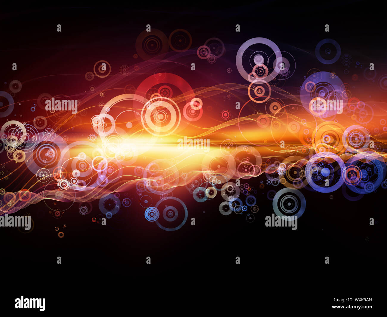Fractal Wave series. Composition of fractal sine waves and color ...