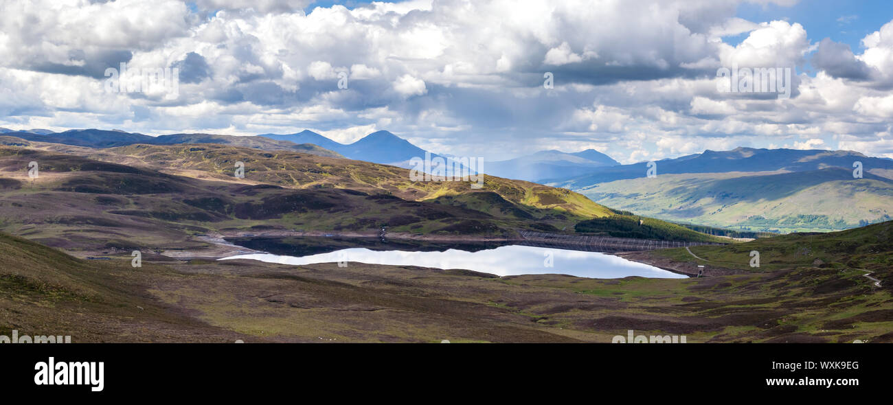 Lake and mountain landscape, Rob Roy Way, Scotland, United Kingdom ...