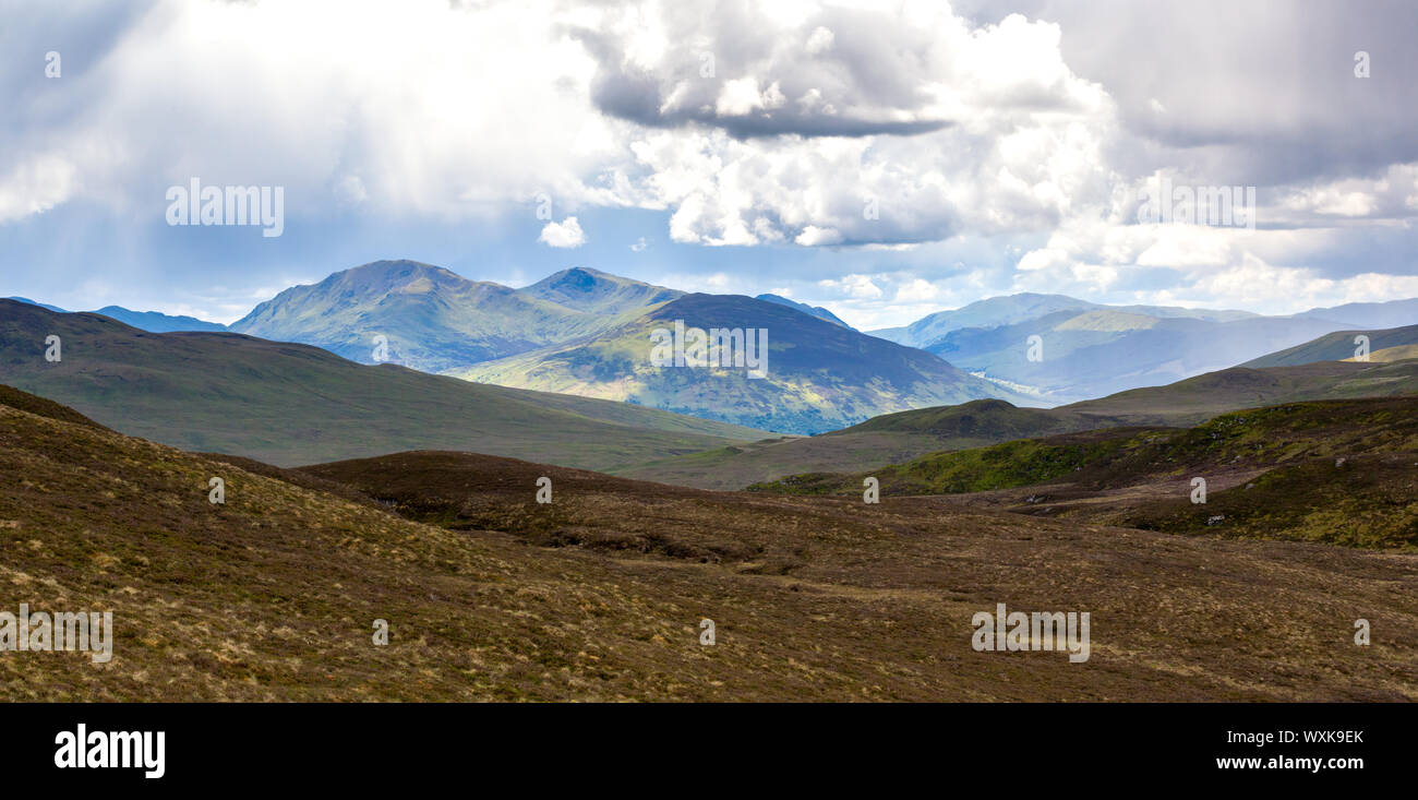 Mountain landscape, Rob Roy Way, Scotland, United Kingdom Stock Photo ...